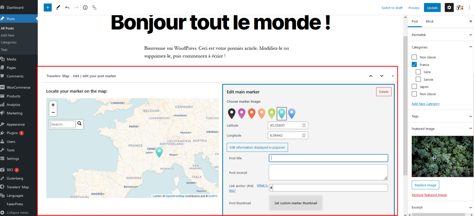 Get started with Travelers' Map - Wordpress Plugin - Camilles' Travels